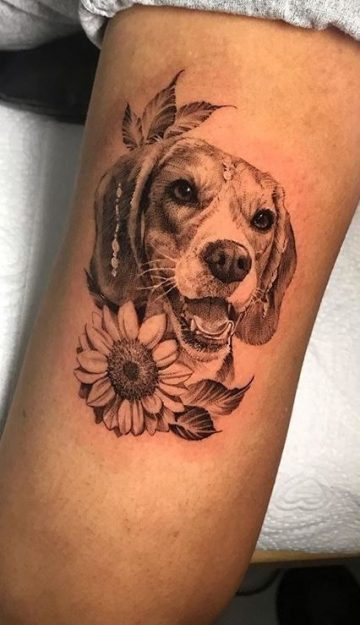 The 24 Lovely Beagle Tattoo Designs In The World - The Dogman